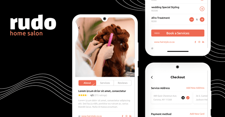 Salon App Development for South Africa-based, Rudo Hair Salon